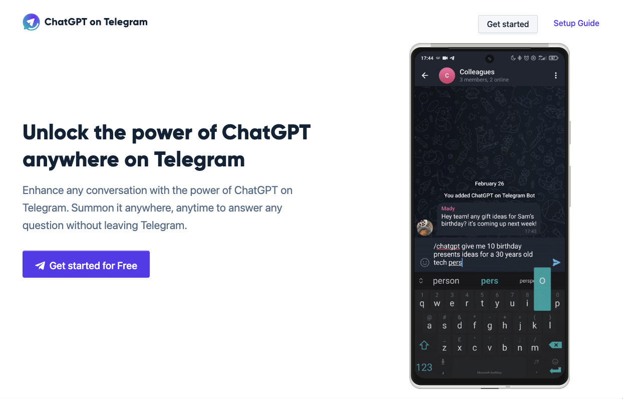 Comment utiliser ChatGPT dans Telegram